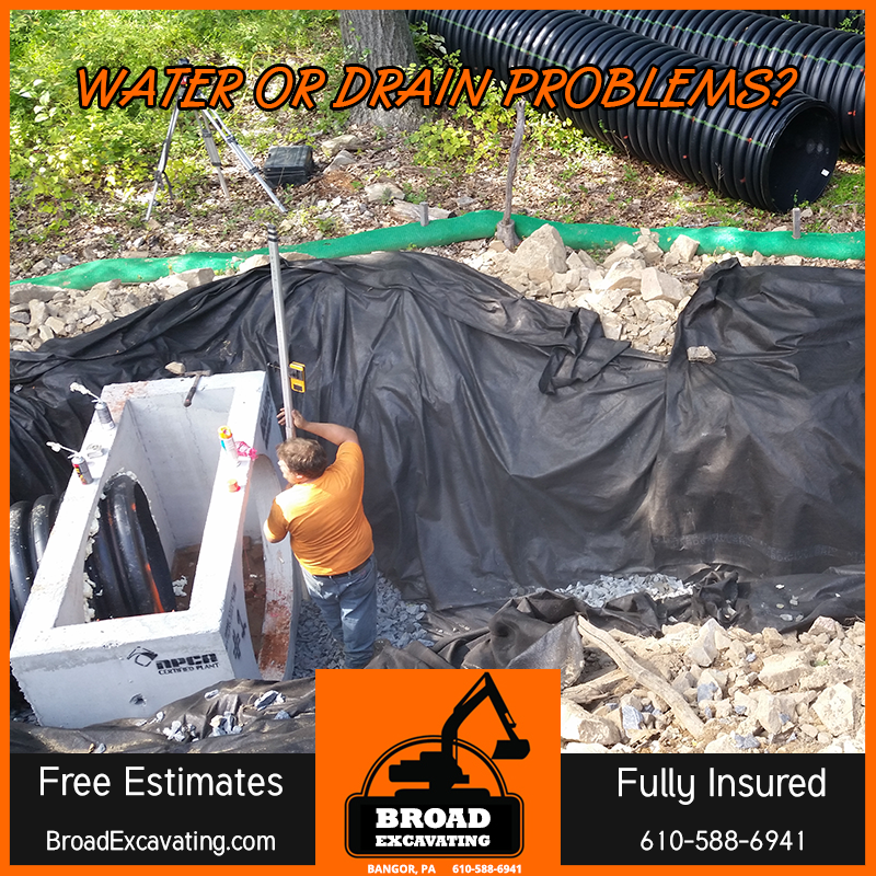 Water knocking and saying hello? - Broad Excavating