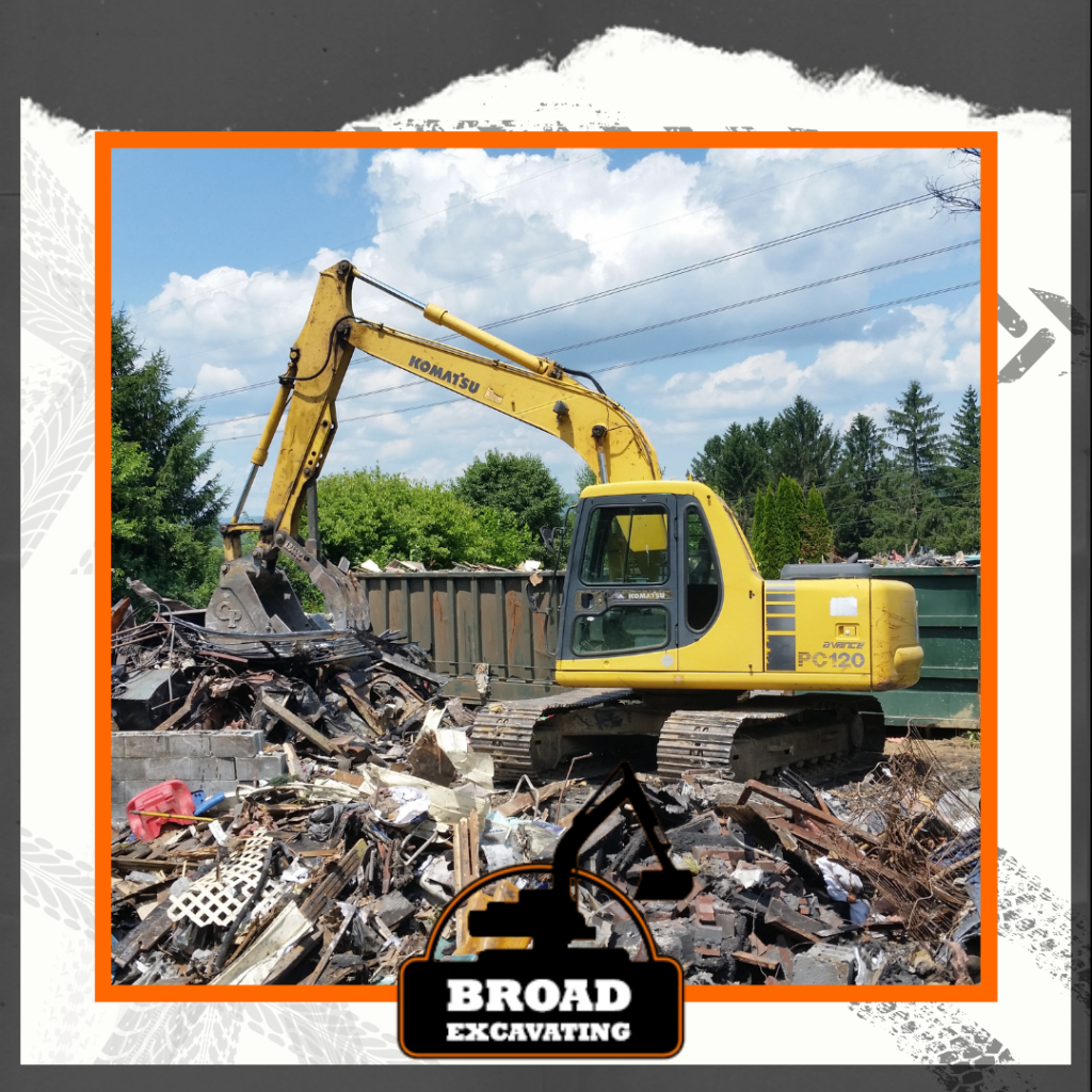 Demolition work requires professionals - Broad Excavating
